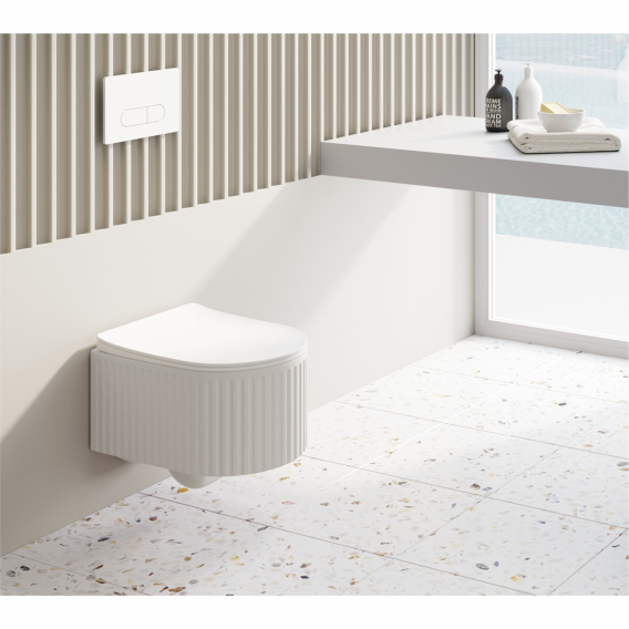 YNWC-0017 Customizable Marble Toilet Wall Mounted Fluted WC - Yincho ...